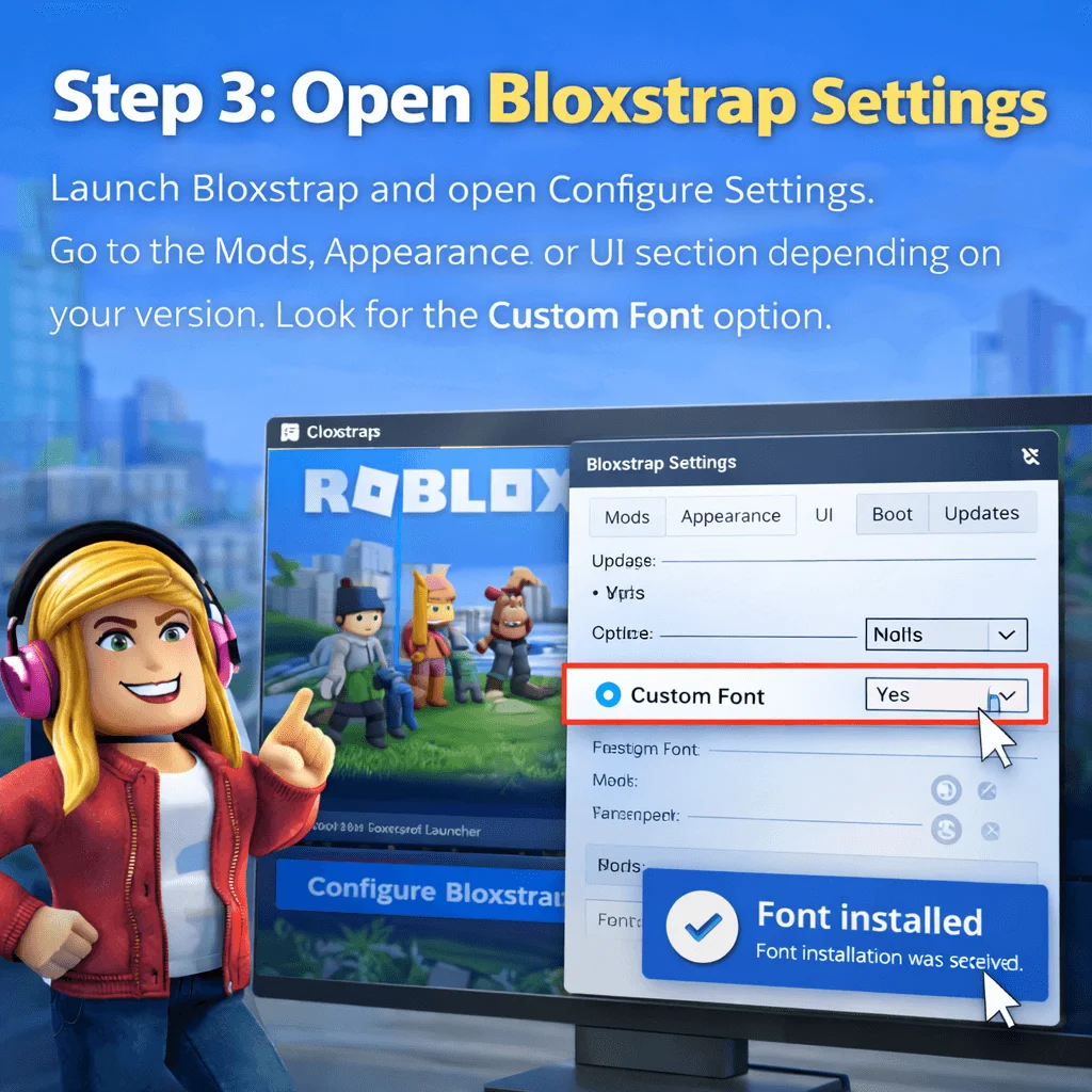 Best Bloxstrap Fonts – Download & Install Custom Fonts